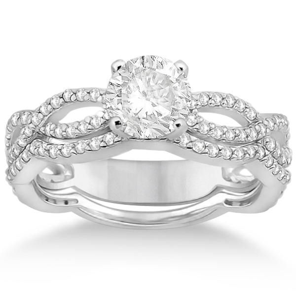 Infinity band wedding ring store